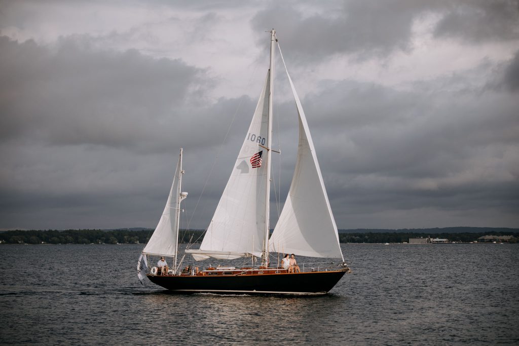 Traverse City Sailboat Elopement on Yacht Althea